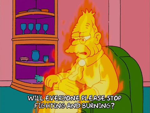 Burning Marge Simpson GIF - Find & Share on GIPHY