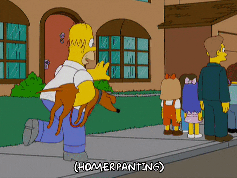 Homer Simpson Running GIF - Find & Share on GIPHY