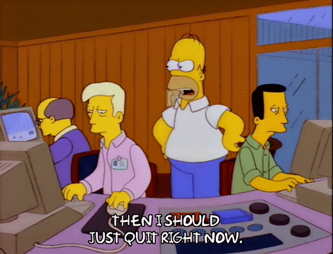 Homer Simpson Work GIF - Find & Share on GIPHY