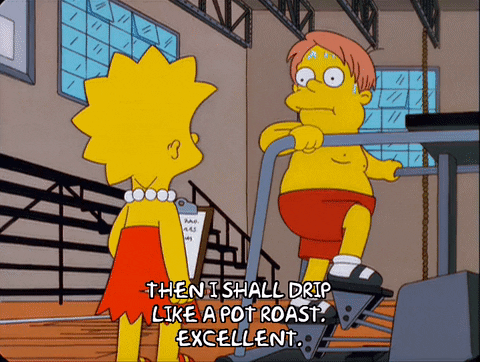 Exercising Lisa Simpson GIF - Find & Share on GIPHY