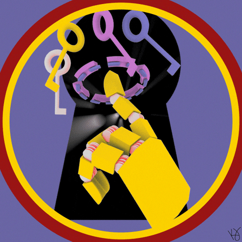 3D Touching GIF by Karl Jahnke - Find & Share on GIPHY