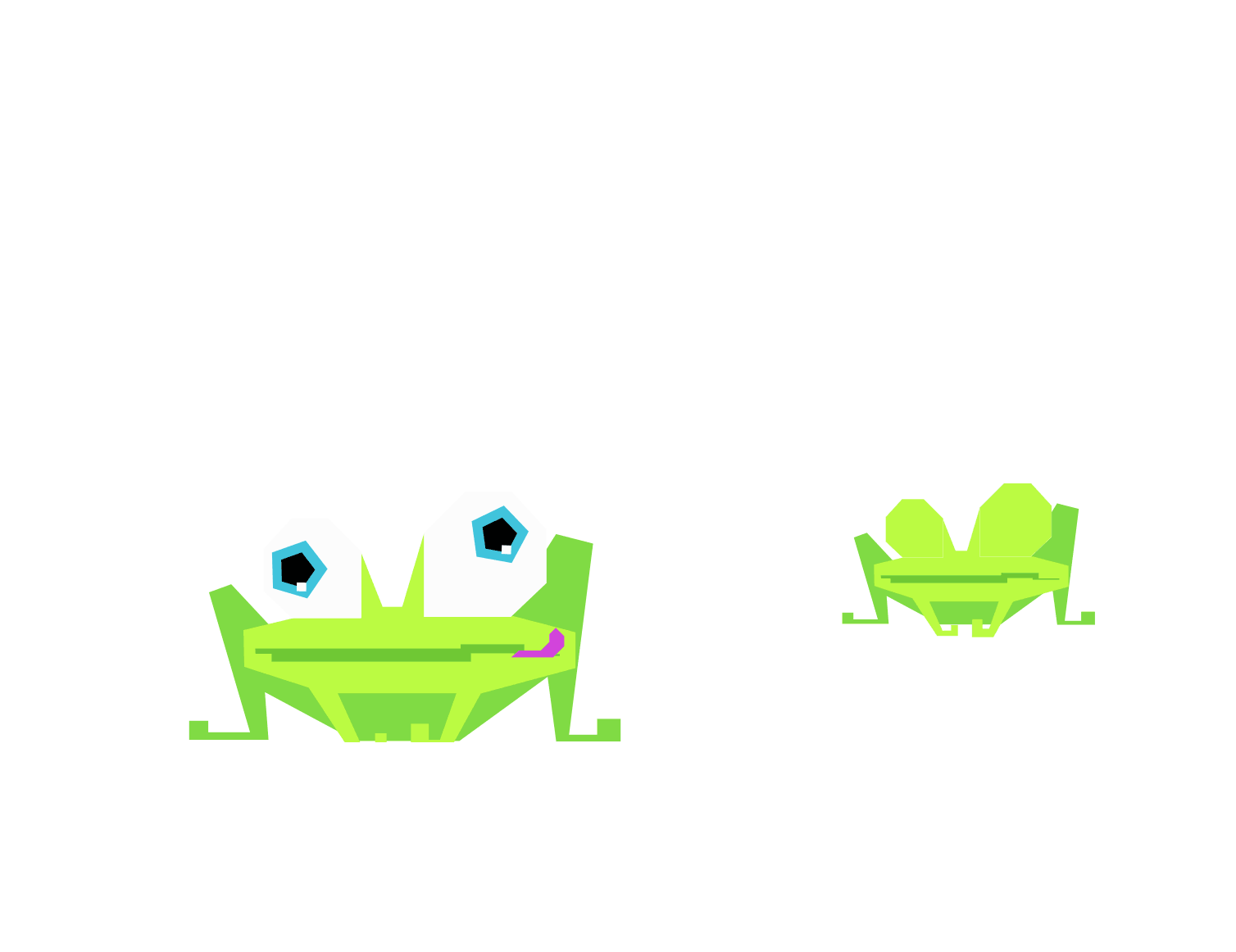 Animation Frog Eating Frog Sticker by Monika Klobčar for iOS & Android ...
