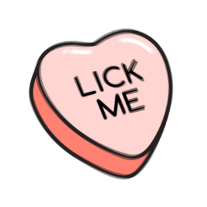 Wooforplay Lick Me Sticker by The Skinny Confidential for iOS & Android ...