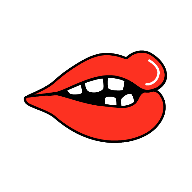 Lips Mouth Sticker by Carolyn Figel for iOS & Android | GIPHY