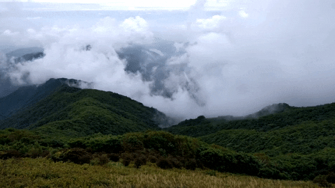 Clouds Mountains GIF by Joanie Lemercier - Find & Share on GIPHY