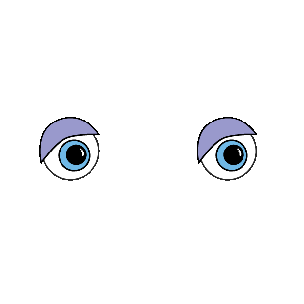 Eyes Mouth Sticker by Carolyn Figel for iOS & Android | GIPHY