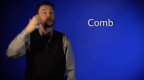 Sign Language Comb GIF by Sign with Robert - Find & Share on GIPHY