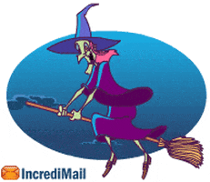 Witch On A Broom GIFs - Get the best GIF on GIPHY