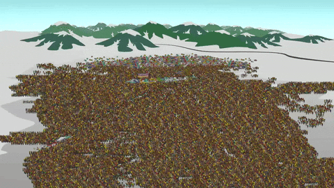 Crowd Gathering GIF by South Park - Find & Share on GIPHY