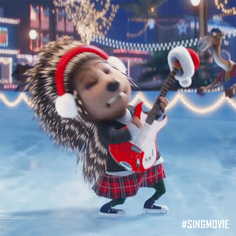 Rock Out Ice Skating GIF by Sing Movie - Find & Share on GIPHY