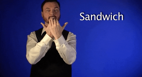 Sign Language Sandwhich GIF by Sign with Robert - Find & Share on GIPHY