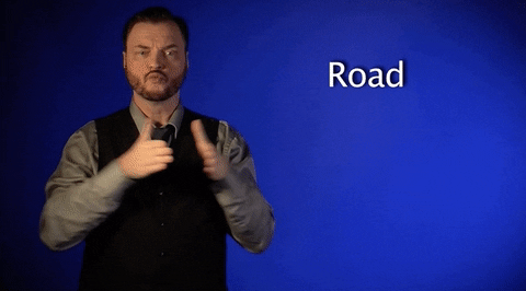 Sign Language Road GIF by Sign with Robert - Find & Share on GIPHY