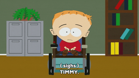 Wheelchair Timmy Burch GIF by South Park - Find & Share on GIPHY