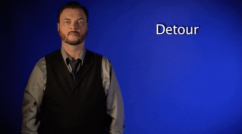Detour Asl GIF by Sign with Robert - Find & Share on GIPHY