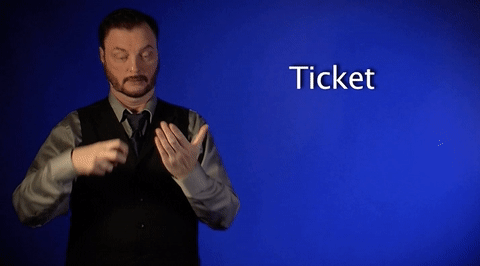 Sign Language Ticket GIF by Sign with Robert - Find & Share on GIPHY