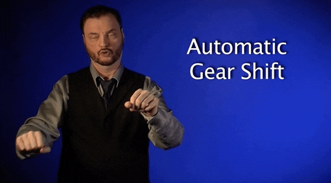 Sign Language Automatic Gear Shift GIF by Sign with Robert - Find ...