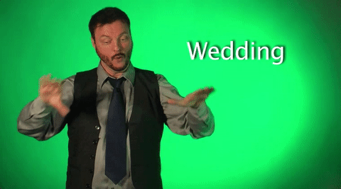 Sign Language Wedding GIF by Sign with Robert - Find & Share on GIPHY