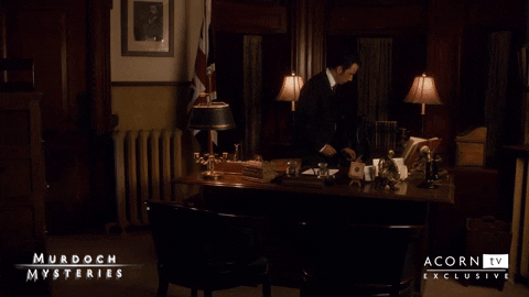 Murdoch Mysteries GIF by Acorn TV - Find & Share on GIPHY