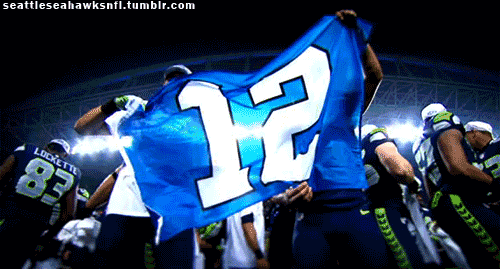 Seahawk Flag Animated Gif