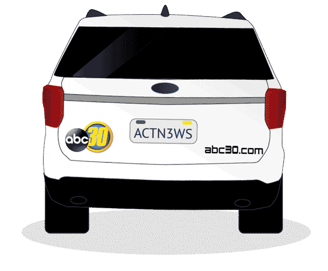 On Air Car Sticker by ABC30 for iOS & Android | GIPHY