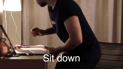 Sit Down GIF by Digital Pratik - Find & Share on GIPHY