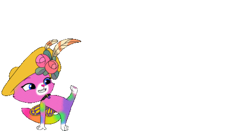 Rainbow Butterfly Unicorn Kitty Nick Sticker by Nickelodeon for iOS ...