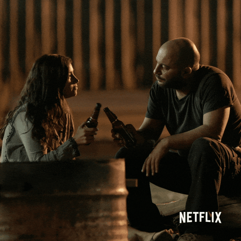 Cheers Agree GIF by NETFLIX - Find & Share on GIPHY