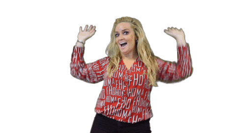 Happy Hands Up Sticker by Entertainment-NL for iOS & Android | GIPHY