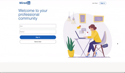 GitHub - elsicab/wiredIn: Functional clone of LinkedIn create using the MERN stack.