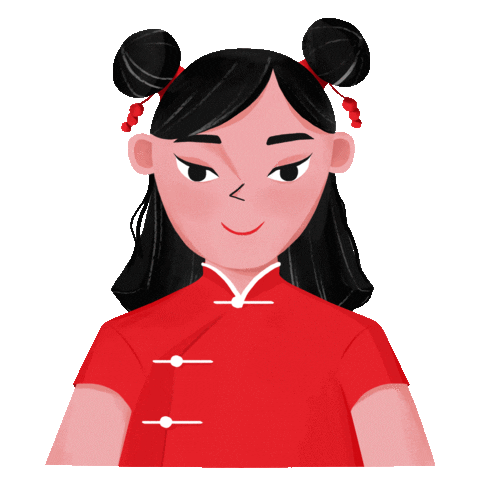China Girl Sticker for iOS & Android | GIPHY