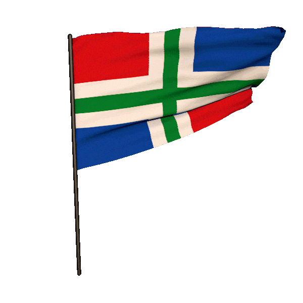 Provincie Groningen Flag Sticker by RTV Noord for iOS & Android | GIPHY