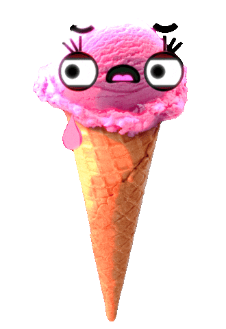 Ice Cream Crying Sticker by Bubble Punk for iOS & Android | GIPHY
