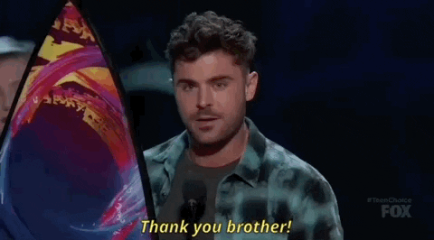 Zac Efron Thank You GIF by FOX Teen Choice - Find & Share on GIPHY