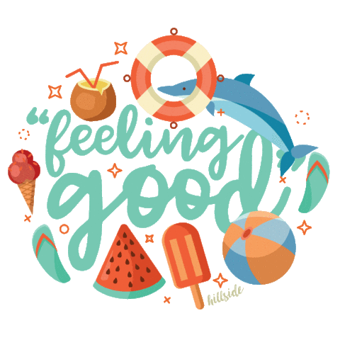 Feel Good Summer Sticker by HillsideNOW for iOS & Android | GIPHY