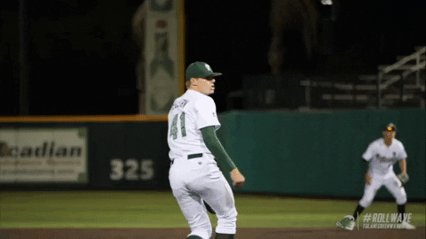 Baseball Wave GIF by GreenWave - Find & Share on GIPHY