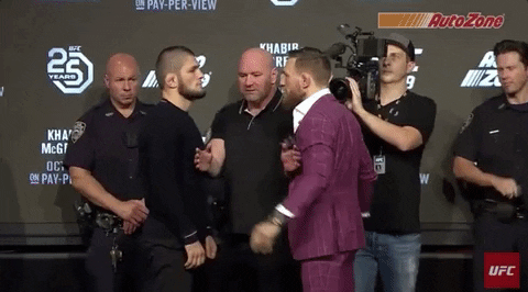 Face Off Uff 229 Press Conference GIF by UFC - Find & Share on GIPHY