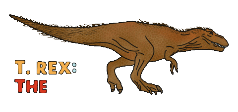 T Rex Walk Sticker by American Museum of Natural History for iOS ...