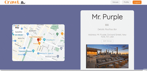 GitHub - vstoic/crawl: A full-stack website, users create venues and crawls (groups of venues ...