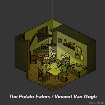 Vincent Van Gogh Animation GIF by joojaebum - Find & Share on GIPHY