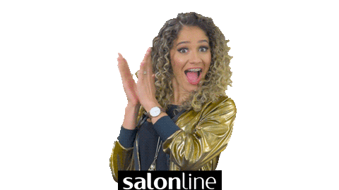 Girl Applause Sticker by Salon Line for iOS & Android | GIPHY