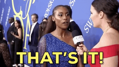 Thats It Issa Rae GIF by CFDA - Find & Share on GIPHY