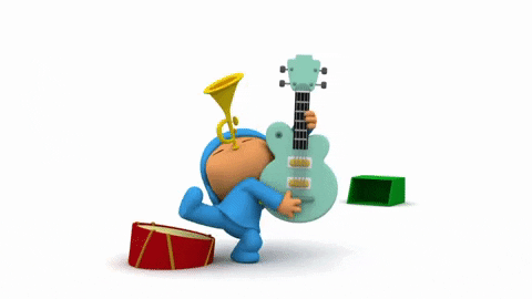 Musica Guitarra GIF by Pocoyo - Find & Share on GIPHY