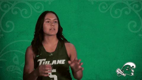Tulane Women Basketball GIF by GreenWave - Find & Share on GIPHY