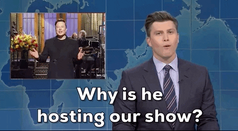 Elon Musk Snl GIF by Saturday Night Live - Find & Share on GIPHY