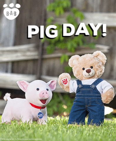 Stuffed Pig GIF by Build-A-Bear Workshop - Find & Share on GIPHY