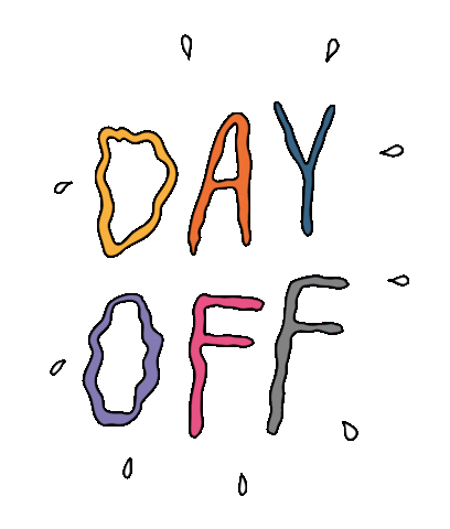 Relaxing Day Off Sticker by Christian Love for iOS & Android | GIPHY