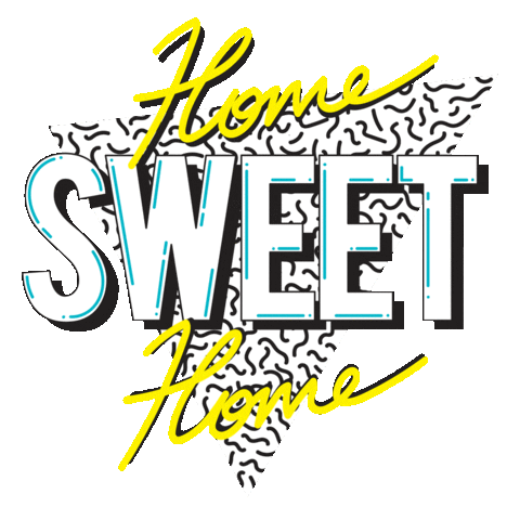Home Sweet Home Art Sticker for iOS & Android | GIPHY