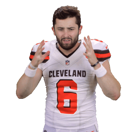 Shocked Cleveland Browns Sticker by NFL for iOS & Android | GIPHY