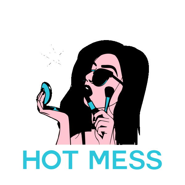 Hot Mess Girl Sticker for iOS & Android | GIPHY