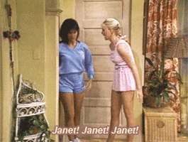 Threes Company Janet Wood GIF - Find & Share on GIPHY